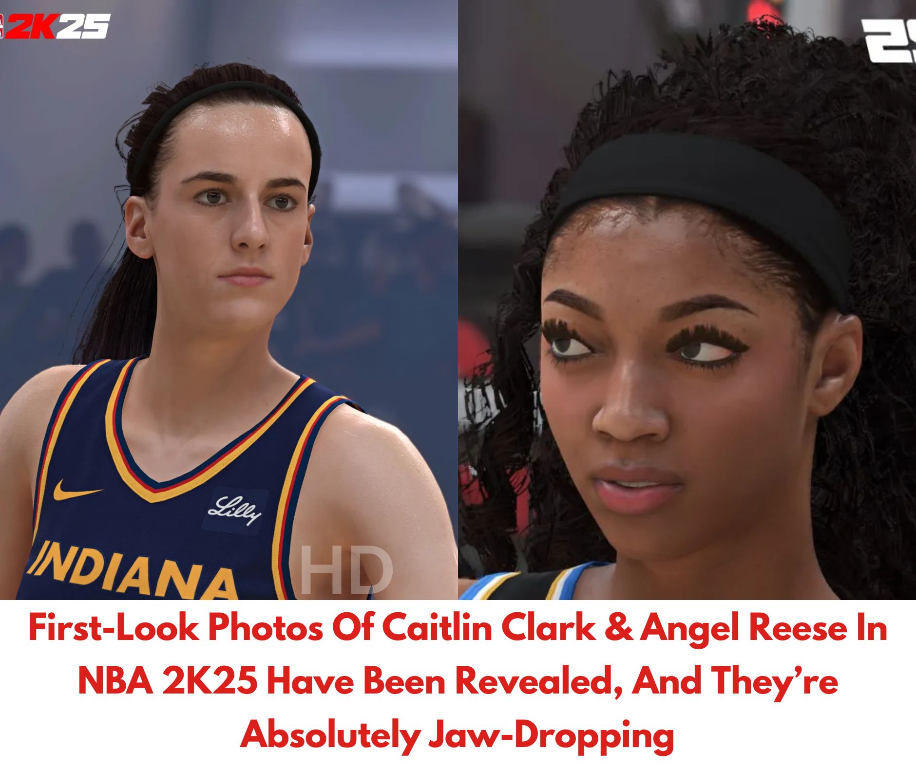 First-Look Photos Of Caitlin Clark & Angel Reese In NBA 2K25 Have Been Revealed, And They’re ...