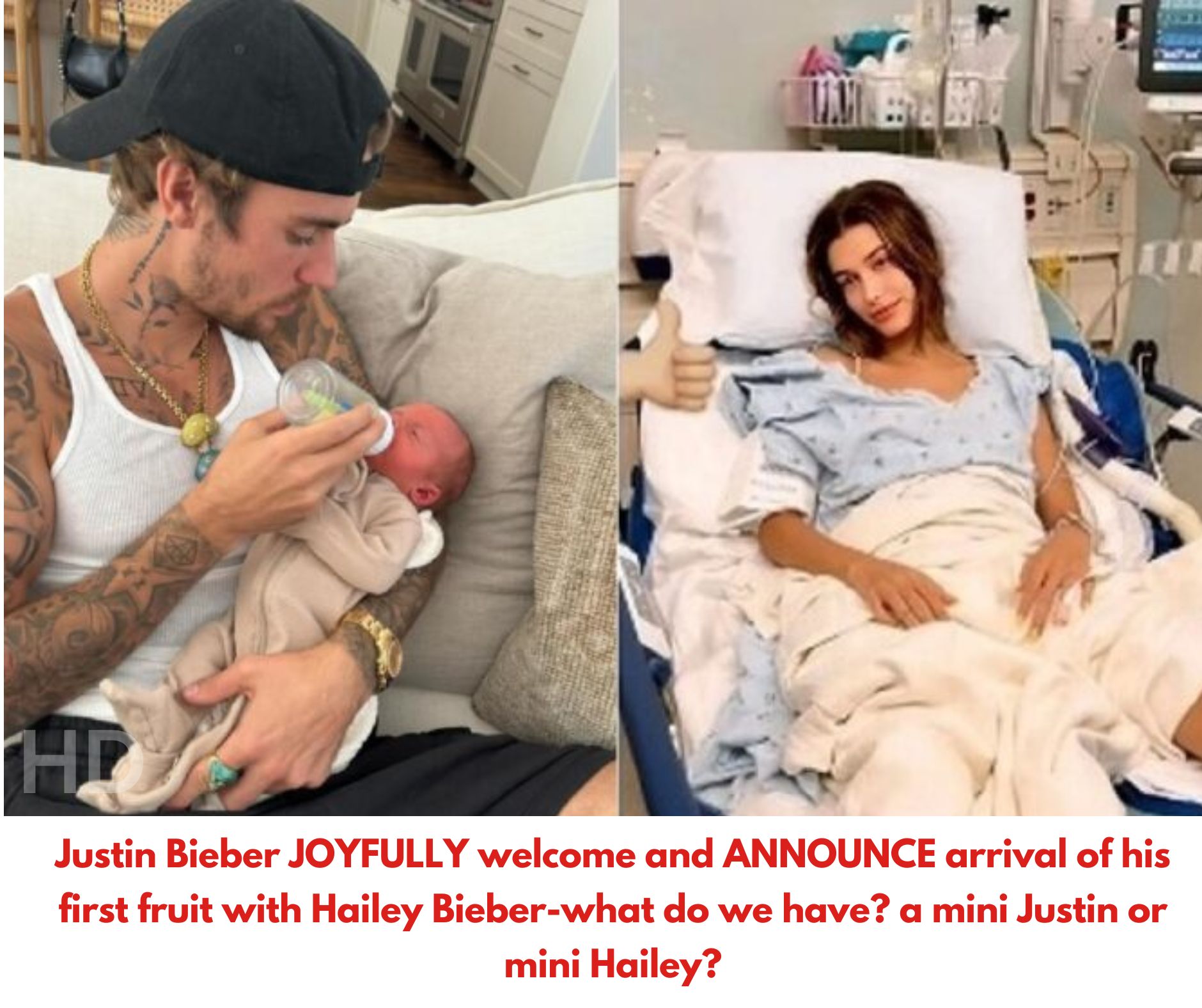 CELEBRITYJustin Bieber JOYFULLY welcome and ANNOUNCE arrival of his ...