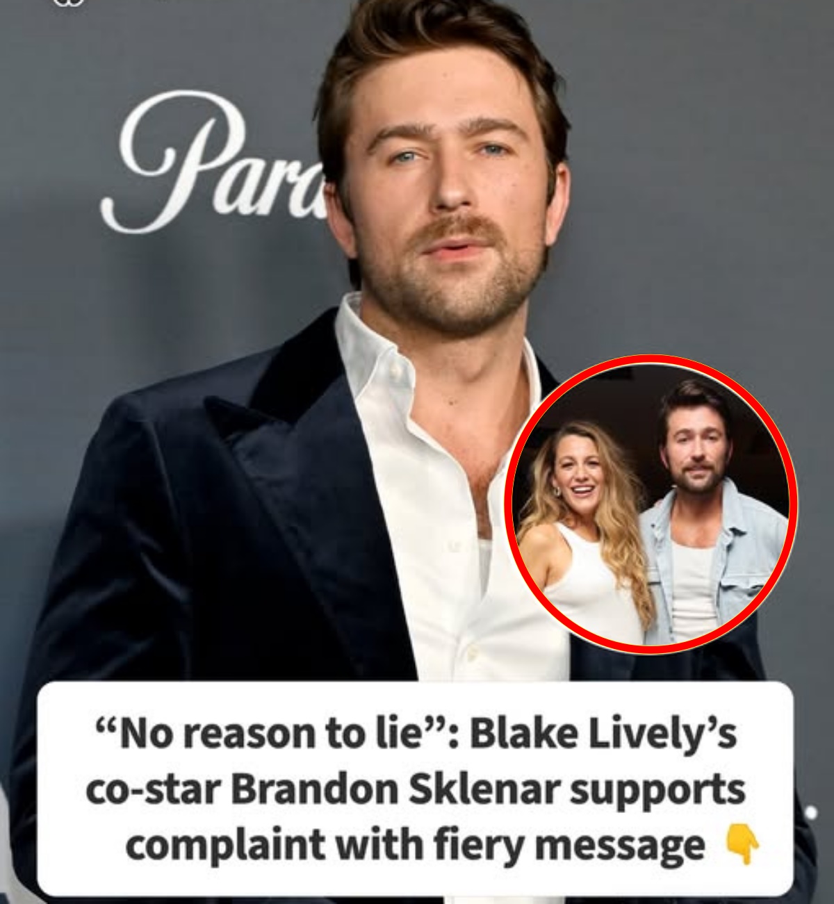 “Read This”: Blake Lively’s Co-Star Brandon Sklenar Supports Complaint ...