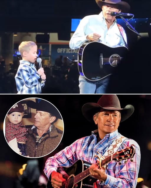 George Strait stood on the stage, the legend himself, with a quiet ...