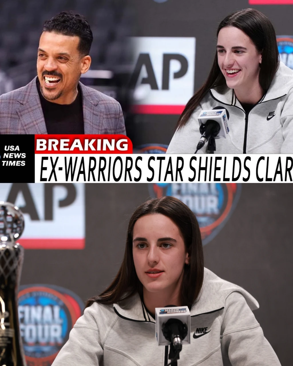 Ex-Warriors Star shields Caitlin Clark as WNBA’s “golden goose” faces ...