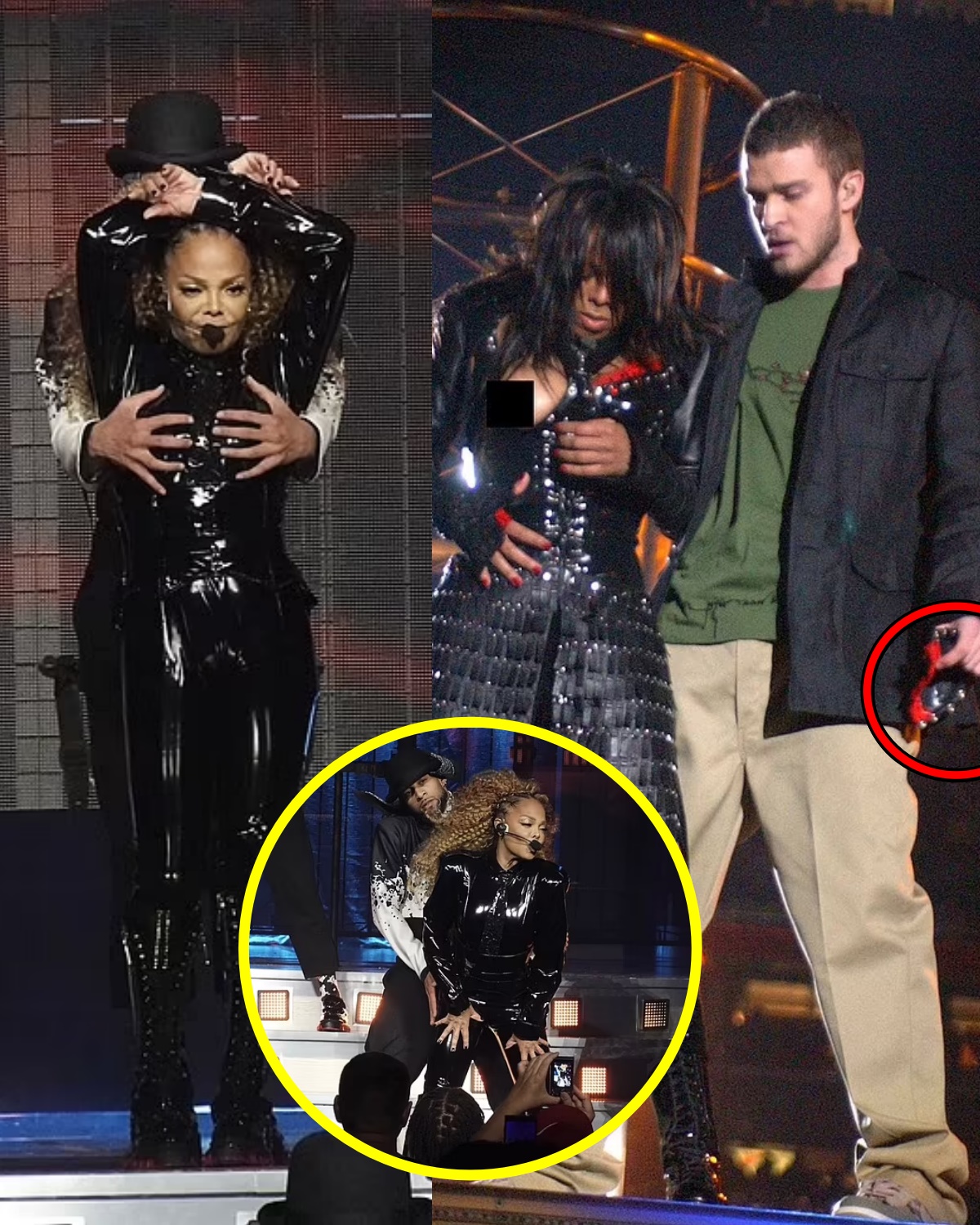 PVC-clad Janet Jackson puts on a racy routine with handsy backing ...