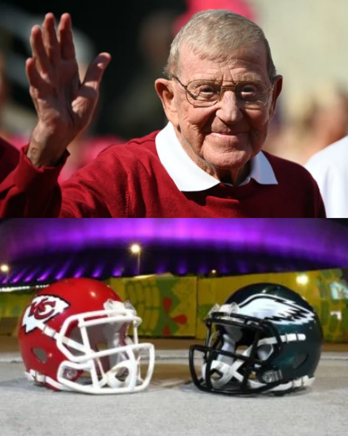 JUST IN:Legendary Coach Lou Holtz Predicts Winner of Chiefs-Eagles ...