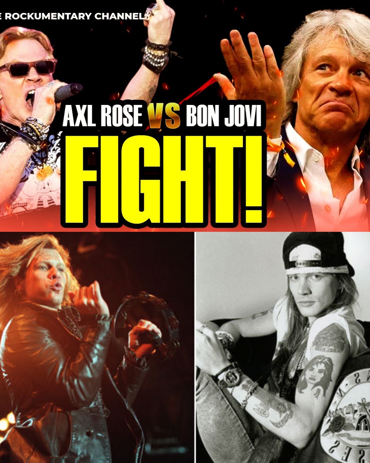 Axl Rose vs. Jon Bon Jovi: The Rock Feud That Shocked the World - News
