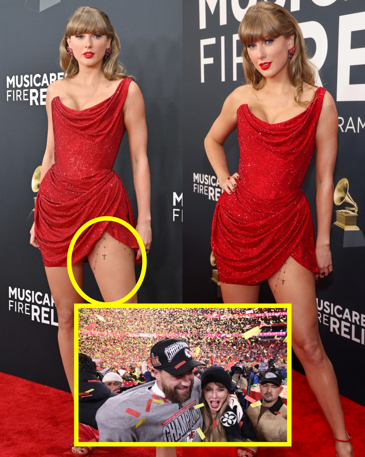 All the Easter eggs in Taylor Swift’s red-hot Grammys 2025 outfit — including her Travis Kelce ...