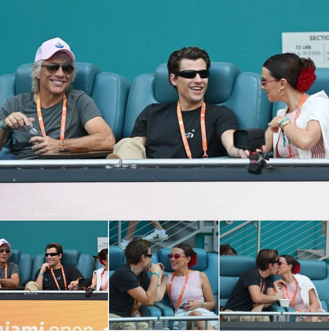 Millie Bobby Brown and Jake Bongiovi have awkward PDA moment in front ...